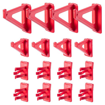 KADAX Hooks for tool wall, perforated wall hooks made of PP plastic ...