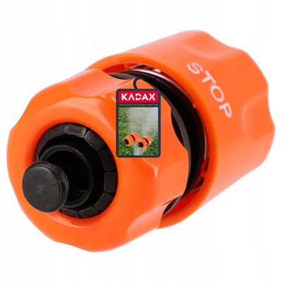 KADAX Hose coupling with function stop, connection part made of plastic ...