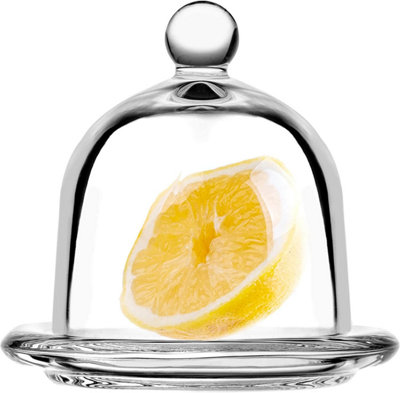 KADAX Lemon Container with Lid, Glass Container with Plate, Food ...