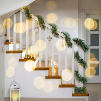 KADAX Pine Garland 5 m, Christmas Tinsel for Staircase Bannister and ...