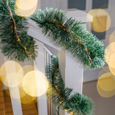 KADAX Pine Garland 5 m, Christmas Tinsel for Staircase Bannister and ...