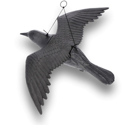 KADAX Plastic Bird Deterrent, Black Flying Raven for Garden, Effective ...