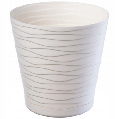 KADAX Plastic Flowerpot, Indoor Plant Pot with Saucer, Lightweight ...