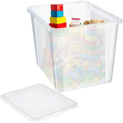 KADAX Rectangular Storage Box with Lid, Storage Container, Stacking ...