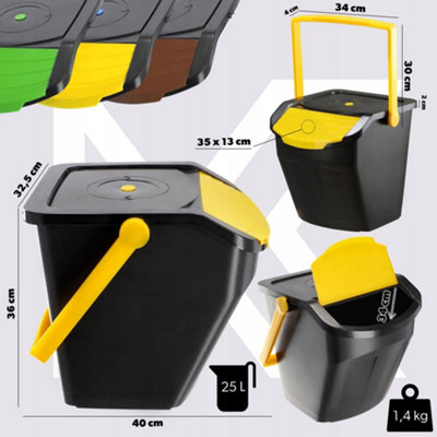 KADAX Recycling Bins, Waste Separation System for Indoor and Outdoor ...