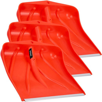 KADAX Snow shovel, 46 x 39.5 cm, snow shovel without handle, snow ...