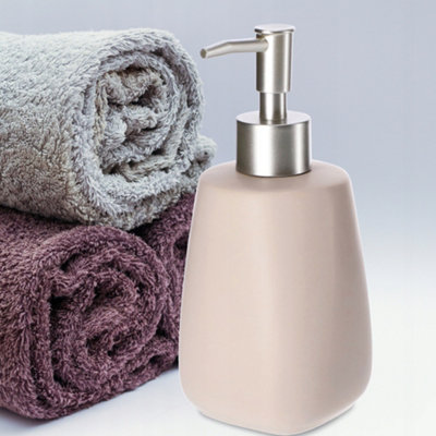 KADAX Soap Dispenser 400 ml, Ceramic Hand Soap Container with Plastic ...