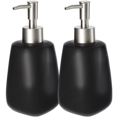 KADAX Soap Dispenser 400 ml, Ceramic Hand Soap Container with Plastic ...