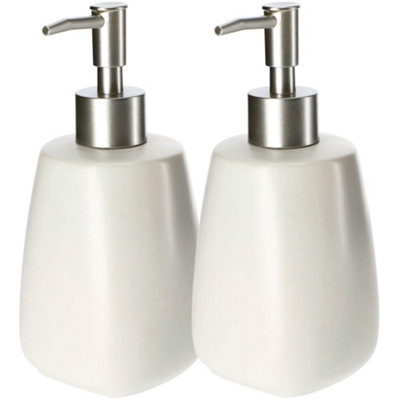 KADAX Soap Dispenser 400 ml, Ceramic Hand Soap Container with Plastic ...
