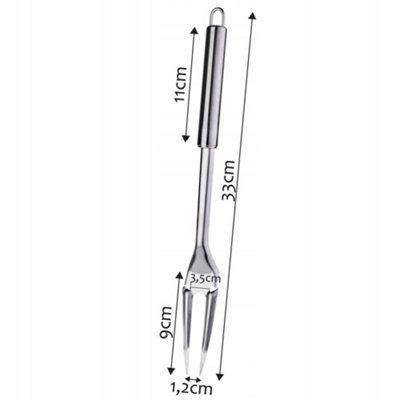 KADAX Stainless Steel Meat Fork 33cm Forged Grill Fork Carving Fork ...