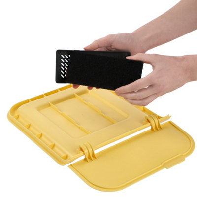 KADAX Waste Separation System Set, Waste Bin with Airtight Hinged Lid ...