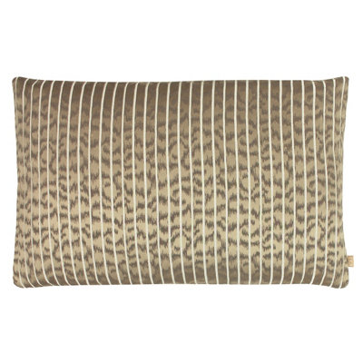Shop Kai Wrap Charcoal Striped Feather Filled Cushion
