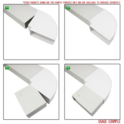 Kair 90 Degree Horizontal Elbow Bend 220mm x 90mm - 9 x 4 inch ...