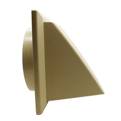 Kair Beige Cowled Outlet Grille 183mm External Dimension with 150mm - 6 ...