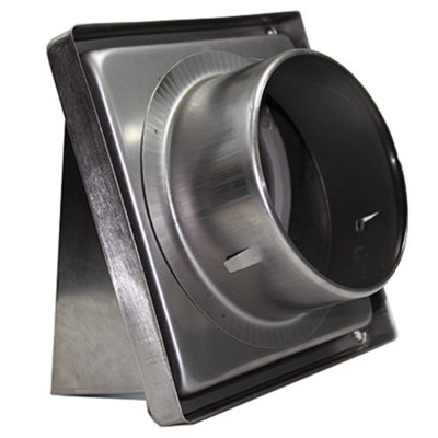 Kair Cowled External Vent 100mm - 4 inch Rear Spigot Stainless Steel ...