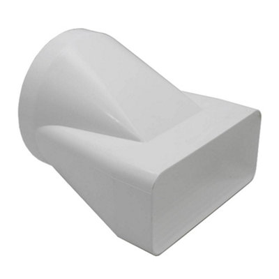 Kair Ducting Adaptor 150mm x 70mm to 125mm - 5 inch Rectangular to ...