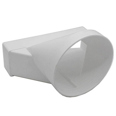 Kair Ducting Adaptor 204mm x 60mm to 125mm - 5 inch Rectangular to ...