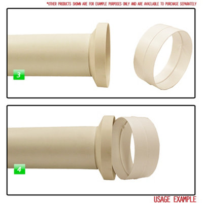 Kair Ducting Reducer 150mm to 100mm - 6 to 4 inch Duct Pipe Reduction ...