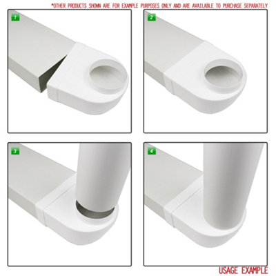 Kair Elbow Bend Adaptor 220mm x 90mm to 125mm - 5 inch Rectangular to ...