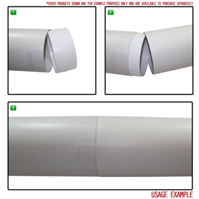 Kair Plastic Ducting Pipe 150mm - 6 inch / 1 Metre Long Length - Rigid ...
