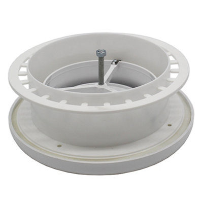 Kair Plastic Round Ceiling Vent 100mm - 4 inch Diffuser / Extract Valve ...