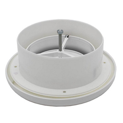 Kair Plastic Round Ceiling Vent 150mm - 6 inch Diffuser / Extract Valve ...