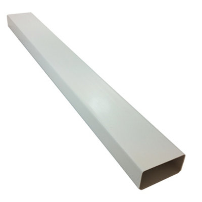 Kair Rectangular Flat Ducting 110mm x 54mm - 1 Metre Length Flat ...