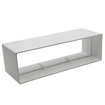 Kair Rectangular Straight Connector 204mm x 60mm Flat Pipe Joint | DIY at B&Q