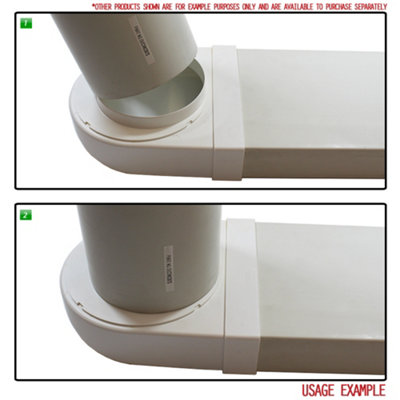 Kair Rotating Elbow Bend Adaptor 204mm x 60mm to 150mm - 6 inch ...
