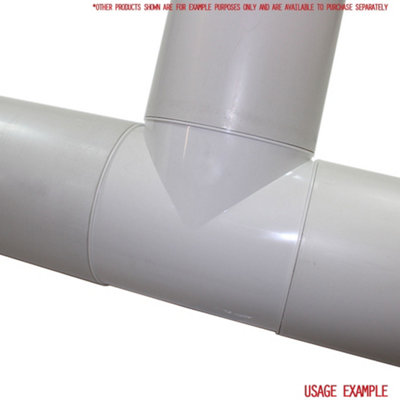 Kair Round Equal T-Piece 150mm - 6 inch Plastic Ducting Tee Junction ...