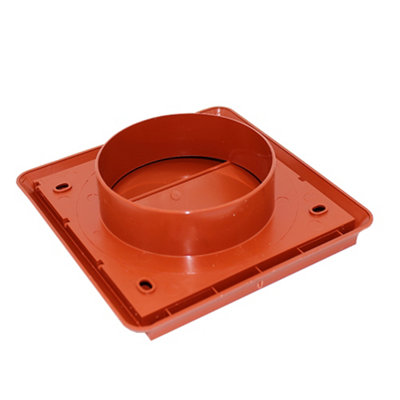 Kair Terracotta Gravity Grille 155mm External Dimension Ducting Air ...