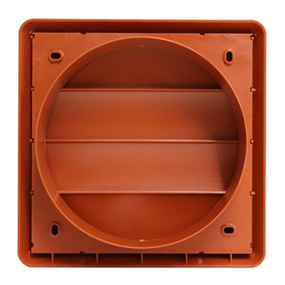 Kair Terracotta Gravity Grille 183mm External Dimension Ducting Air ...