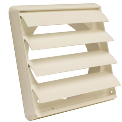 Kair White Gravity Grille 183mm External Dimension Ducting Air Vent ...