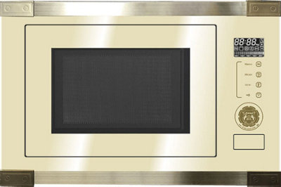 Kaiser Art Deco Built In Combination Microwave Oven & Grill (Ivory)