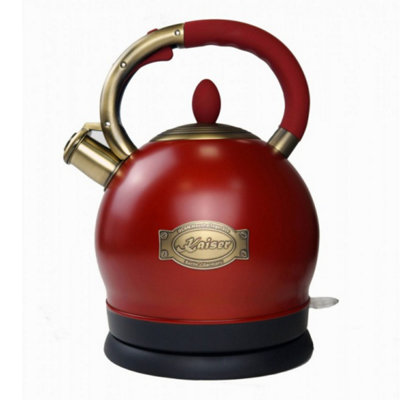 Kaiser Empire 2L Vintage Bell Style Electric Kettle (Bordeaux Red ...