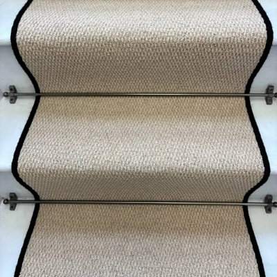 Kalahari Caramel Stair Runner Loop Pile With 100% Wool edge 60 650
