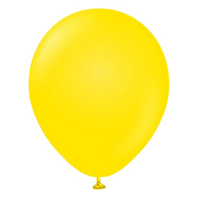 Kalisan Latex Balloons (Pack Of 100) Yellow (One Size)