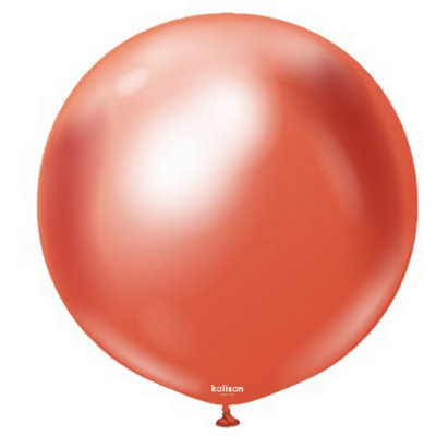 Kalisan Latex Mirror Balloons (Pack of 2) Red (One Size)