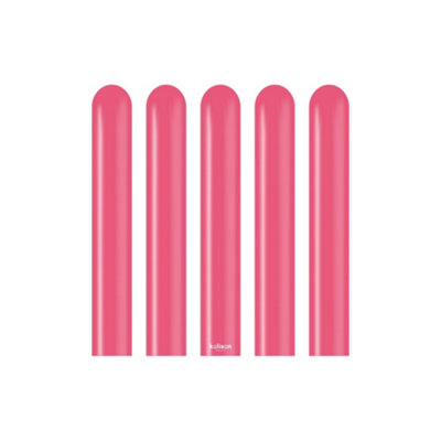 Kalisan Latex Modelling Balloons (Pack of 100) Fuchsia (60in)