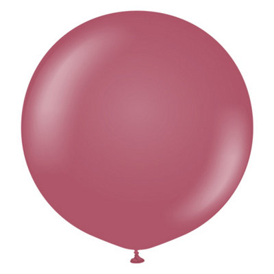 Kalisan Latex Retro Balloon (Pack of 2) Wild Berry (One Size)