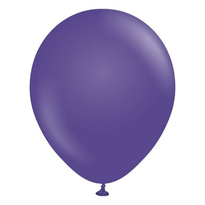 Kalisan Latex Retro Balloons (Pack of 100) Violet (One Size) | DIY at B&Q