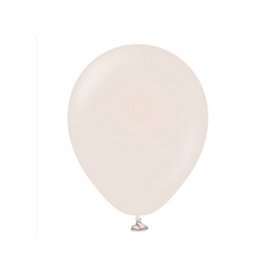 Kalisan Latex Retro Balloons (Pack of 100) White Sand (One Size)
