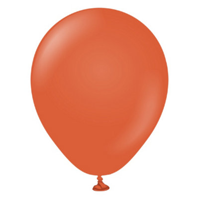 Kalisan Latex Retro Balloons (Pack of 2) Rust Orange (One Size)