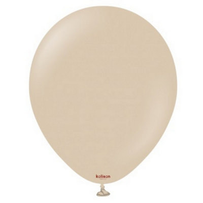 Kalisan Latex Standard Balloon (Pack of 100) Hazelnut Brown (One Size)
