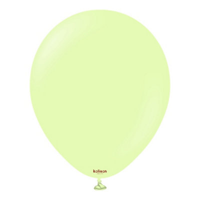 Kalisan Macaron Latex Balloon (Pack of 100) Pistachio (12in)