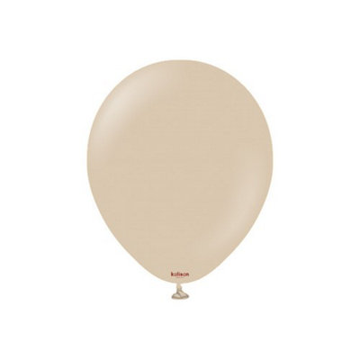 Kalisan Macaron Latex Balloons (Pack of 25) Hazelnut (One Size)