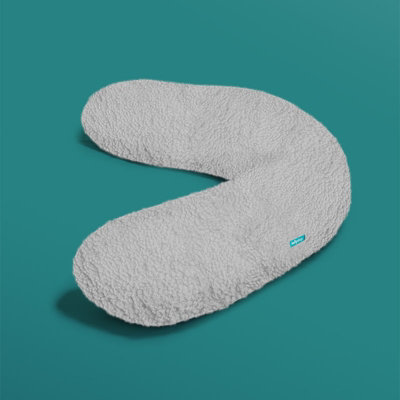 Kally Body Pillow - Sherpa Grey | DIY at B&Q