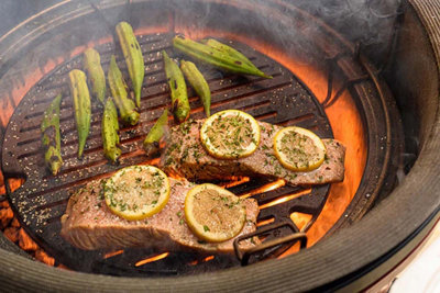 Kamado Joe Cast-Iron Sear Plate for Classic Joe™ and Joe Jr™ Grills ...