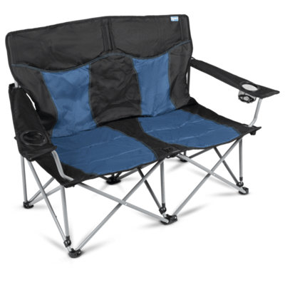Kampa Lofa Double Camping Folding Chair in Midnight | DIY at B&Q