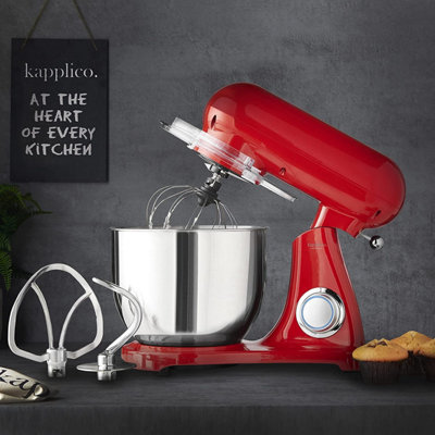 Buy Kapplico Red Powerful 2200W Electric Food Stand Mixer Large 7L Bowl ...